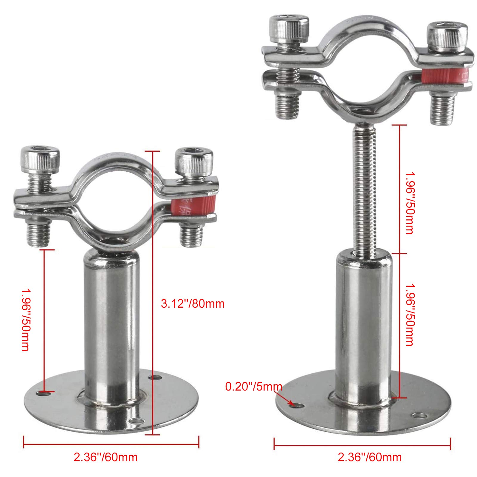 Snapklik.com : Homend Stainless Steel Wall Mount Ceiling Mount Pipe ...
