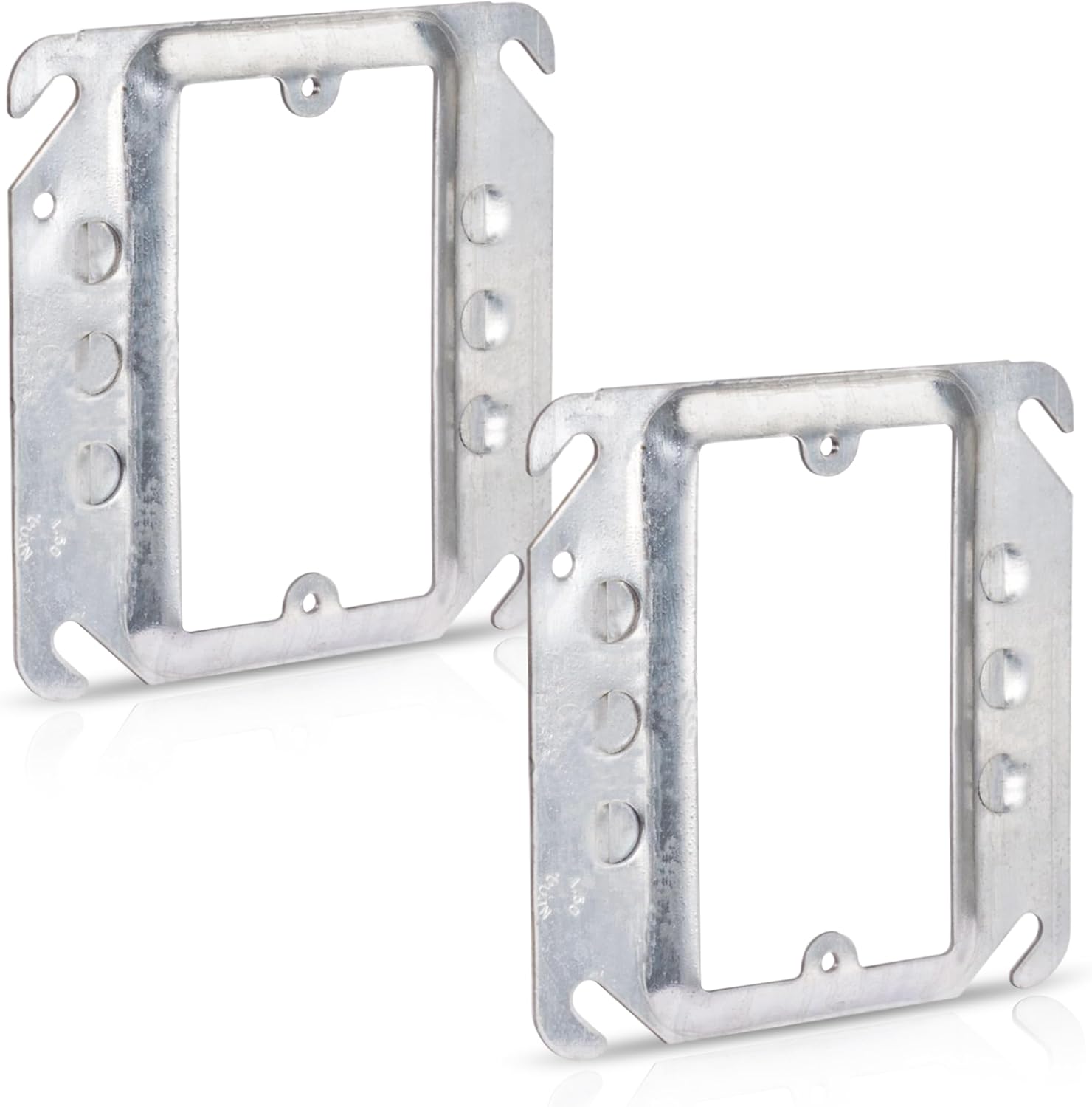 OHLECTRIC 4-Inch Square Single Gang Device Rings 4S Plaster Ring – Made ...