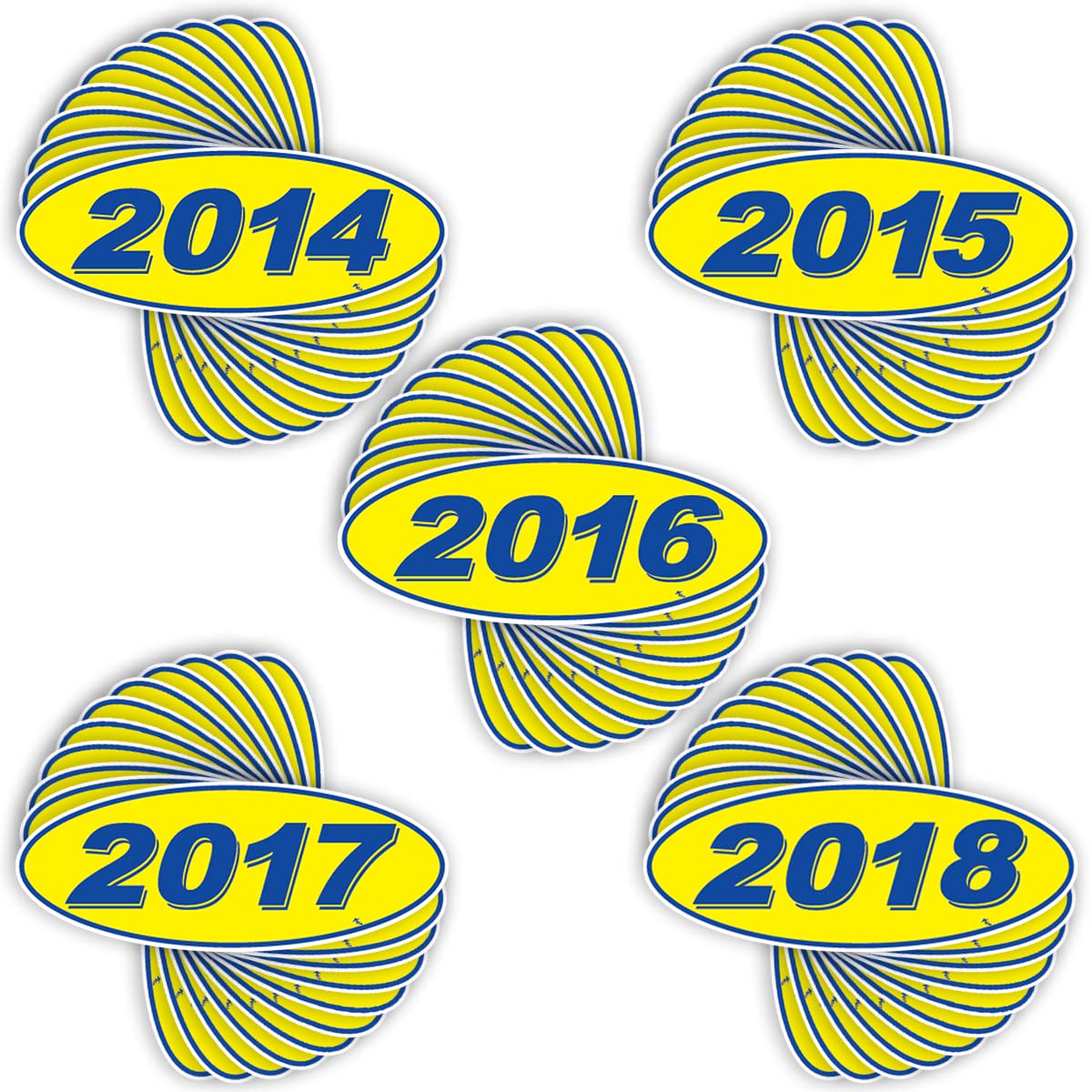 Amazon.com - Versa Tags 2014 2015 2016 2017 2018 Oval Model Year Car ...