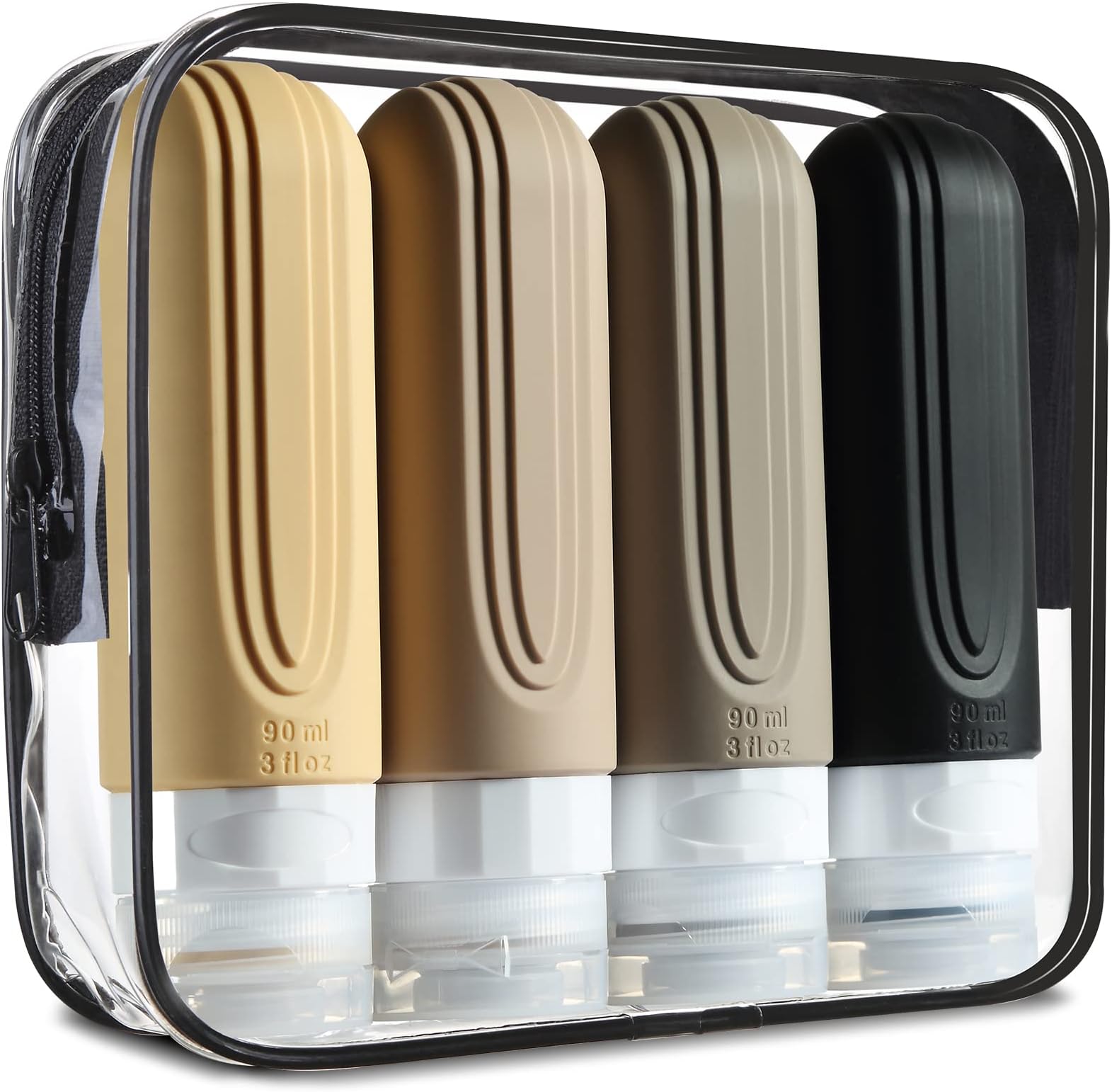 Amazon.com: Premium Travel Bottles for Toiletries, Tsa Approved 3oz ...