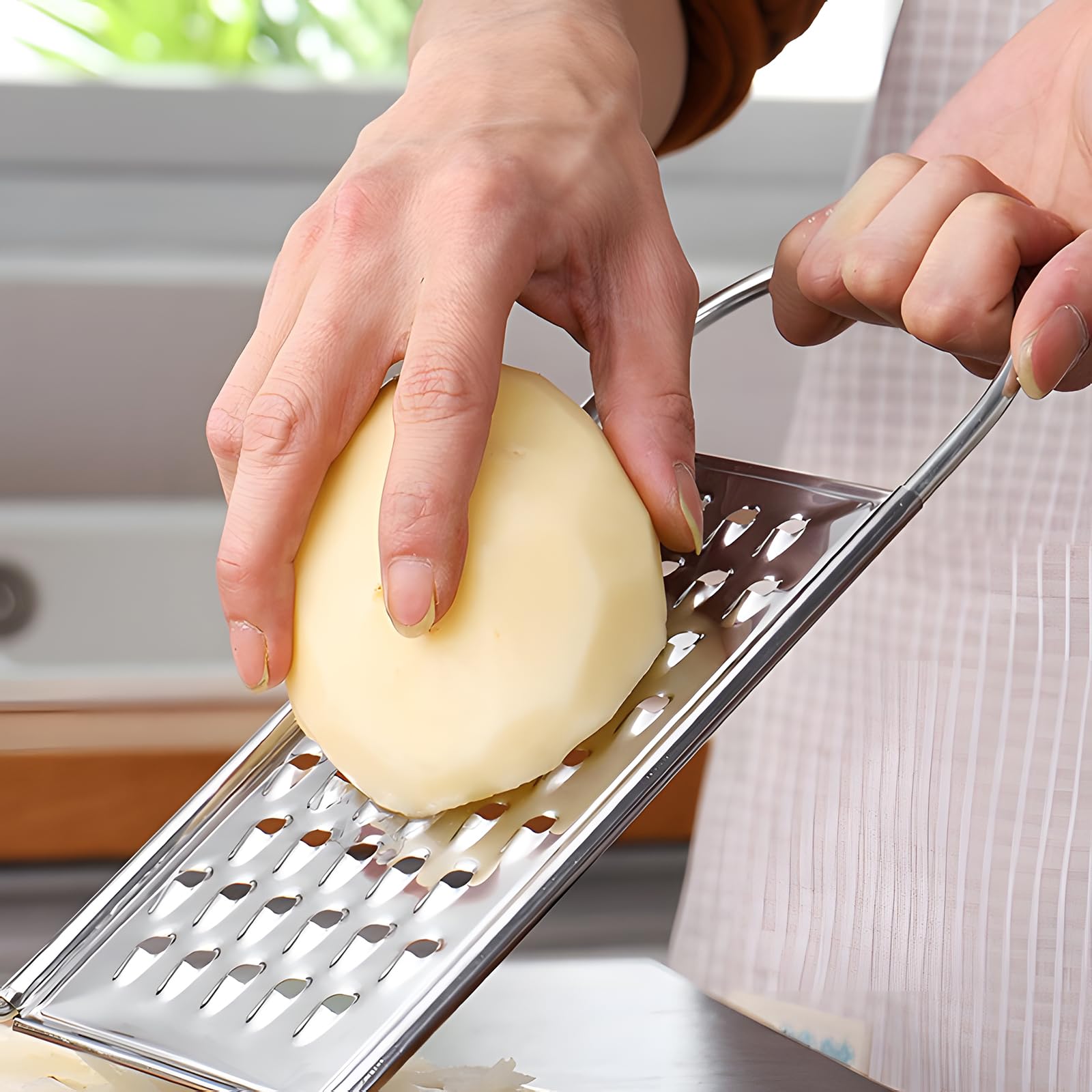 Snapklik.com : 2 Pack Cheese Grater Handheld, Flat Coarse Stainless ...