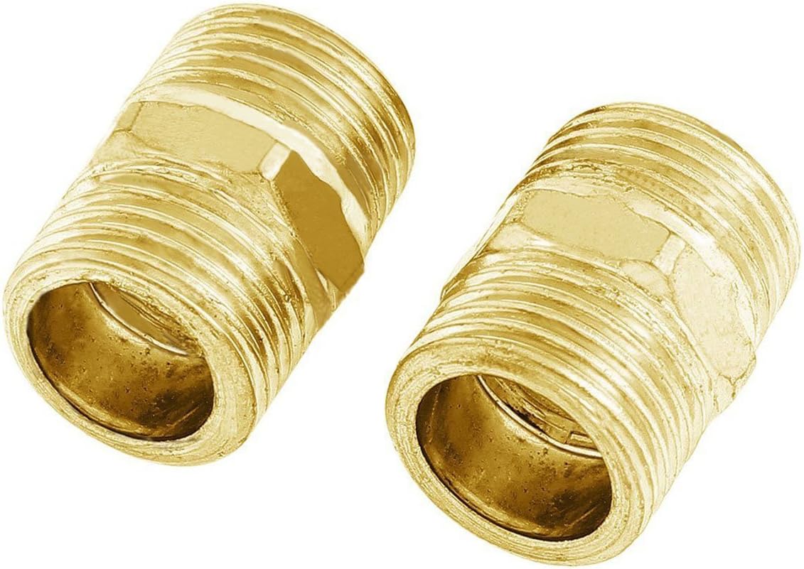 Amazon.com: Saim 2 Pcs 1/2BSP Male x 3/8BSP Female Brass Pipe Water Hex ...