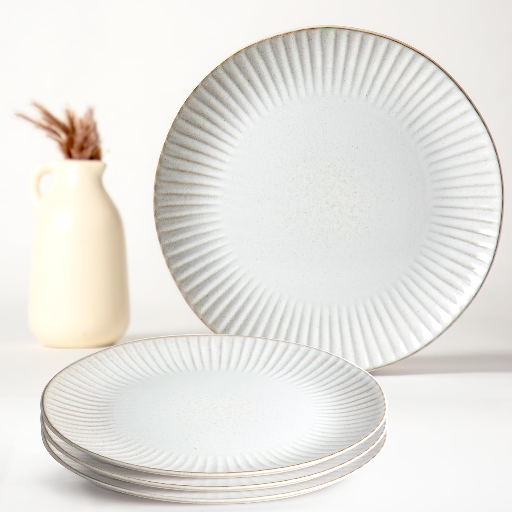 Buy Anko Bodrum Stoneware Dinner Plate - Set of 6 | Light-Weight Daily ...