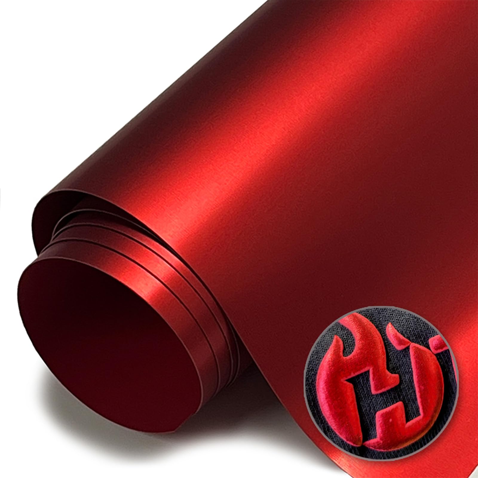 Amazon.com: HT Puff Heat Transfer Vinyl 20" (Foil Red, 3 Yard) : Arts ...