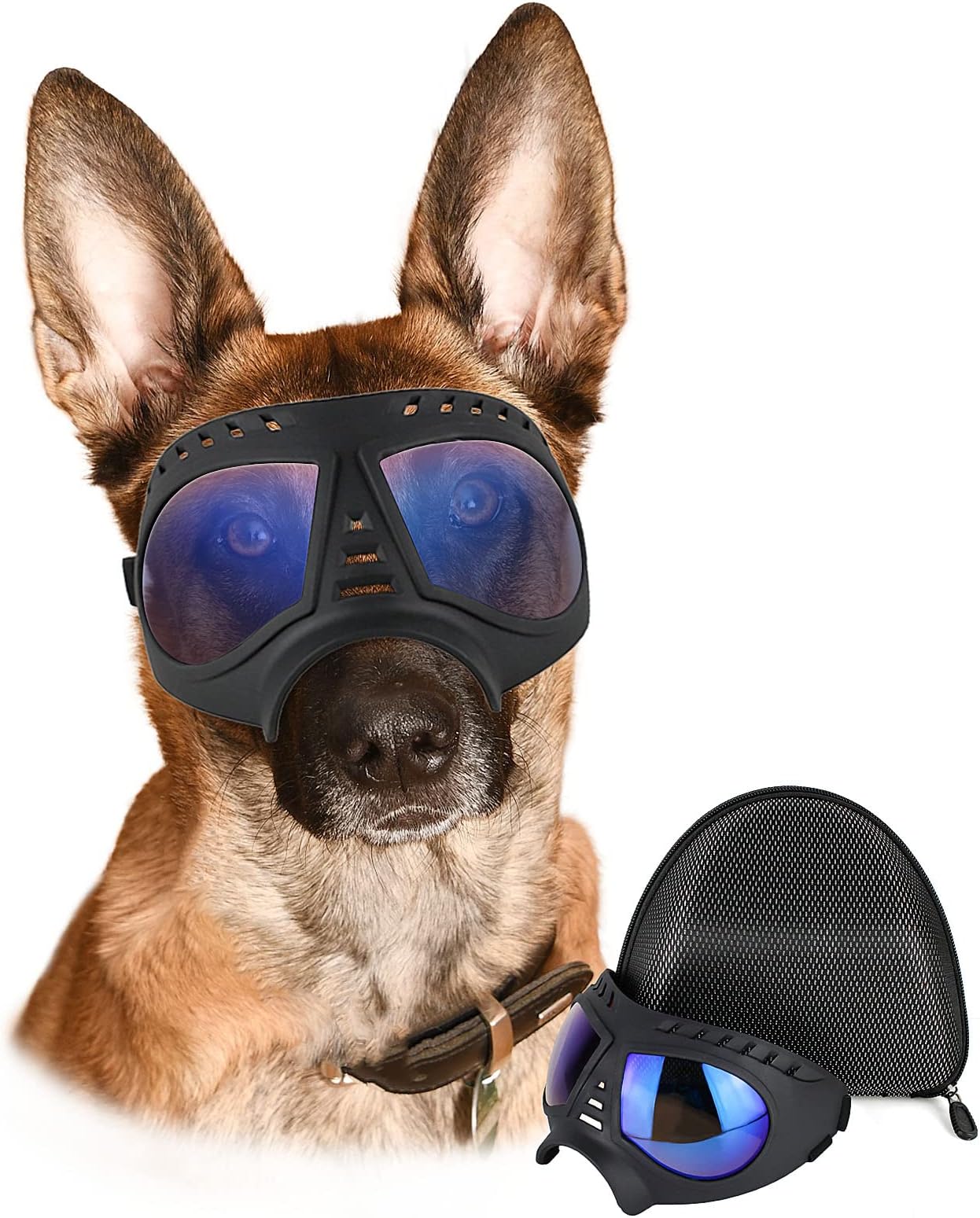 Amazon.com : Optivizor Eye Protection for Dogs - Small/Medium 22-55 lbs ...