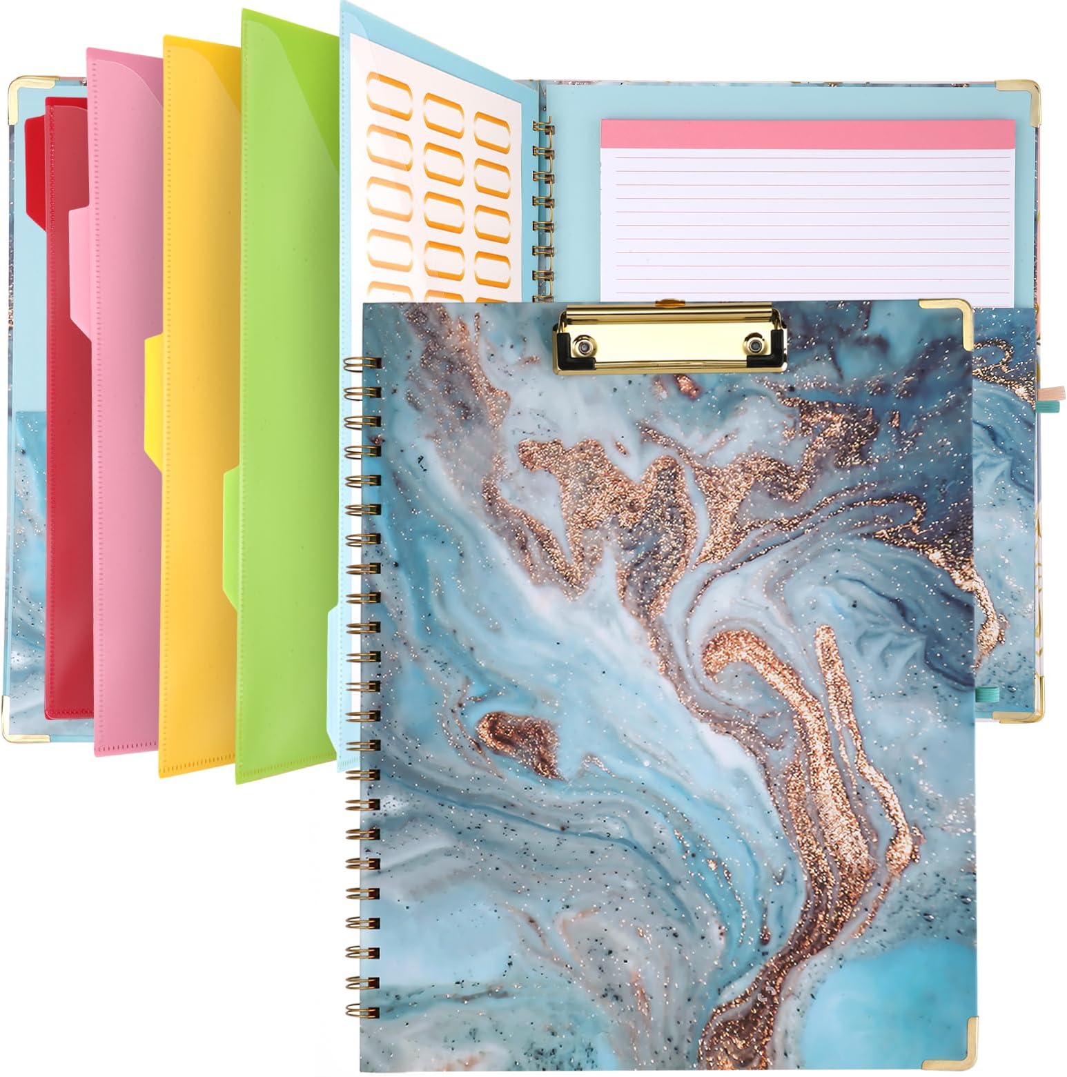 Amazon.com : DHQH Clipboards with Storage Clipboards Folio with 10 ...