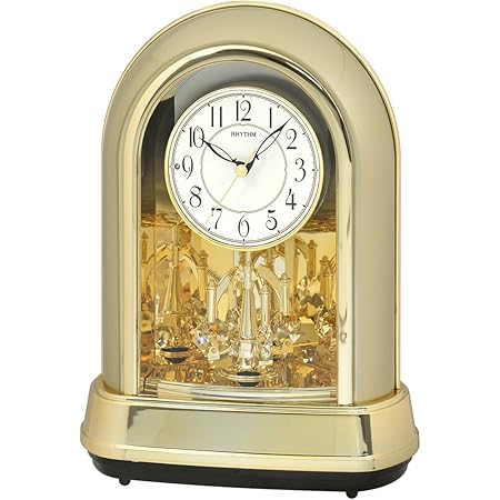 Amazon.com: Rhythm Clocks "Joyful Crystal Bells" Musical Motion Mantel ...