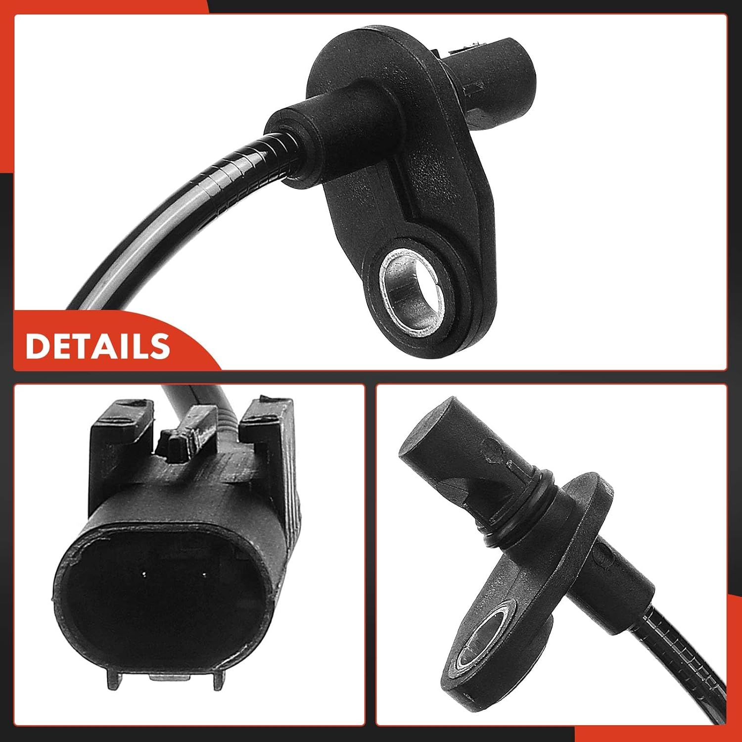 A-Premium Sensor de velocidad de rueda ABS trasero izquierdo Compatible ...