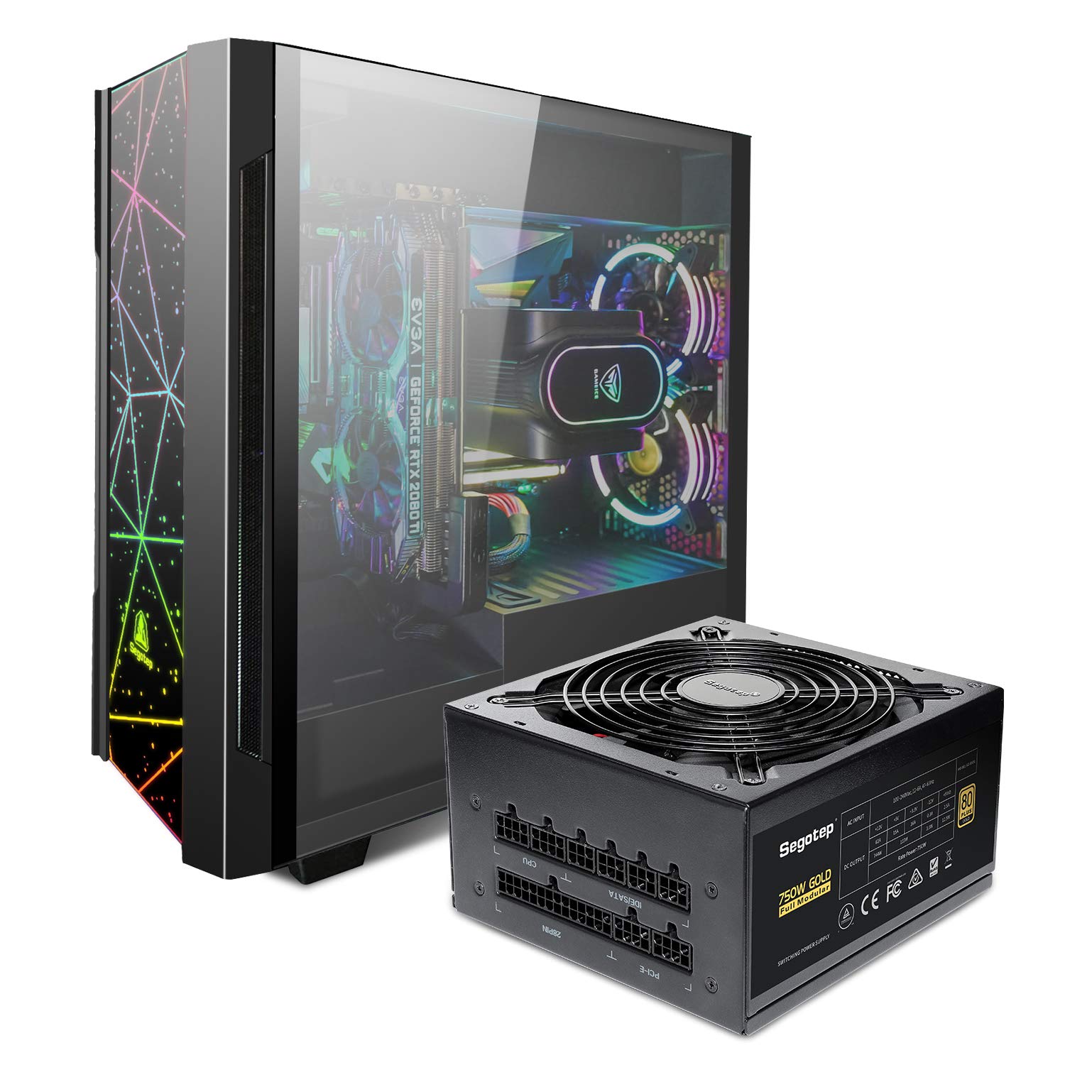 Segotep Phoenix Atx Black Mid Tower Pc Gaming Computer Case ...