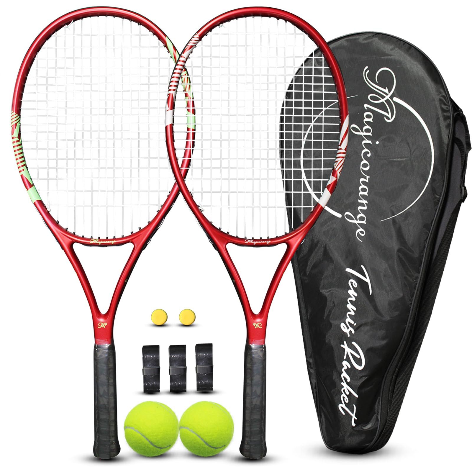 Snapklik.com : Magicorange 27" Pro Tennis Rackets For Adult 2 Players ...
