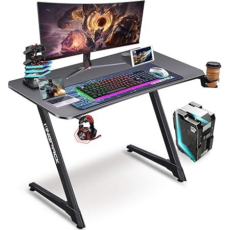 Vicco Gaming Desk Schreibtisch Kron Gamer PC Tisch Computertisch ...
