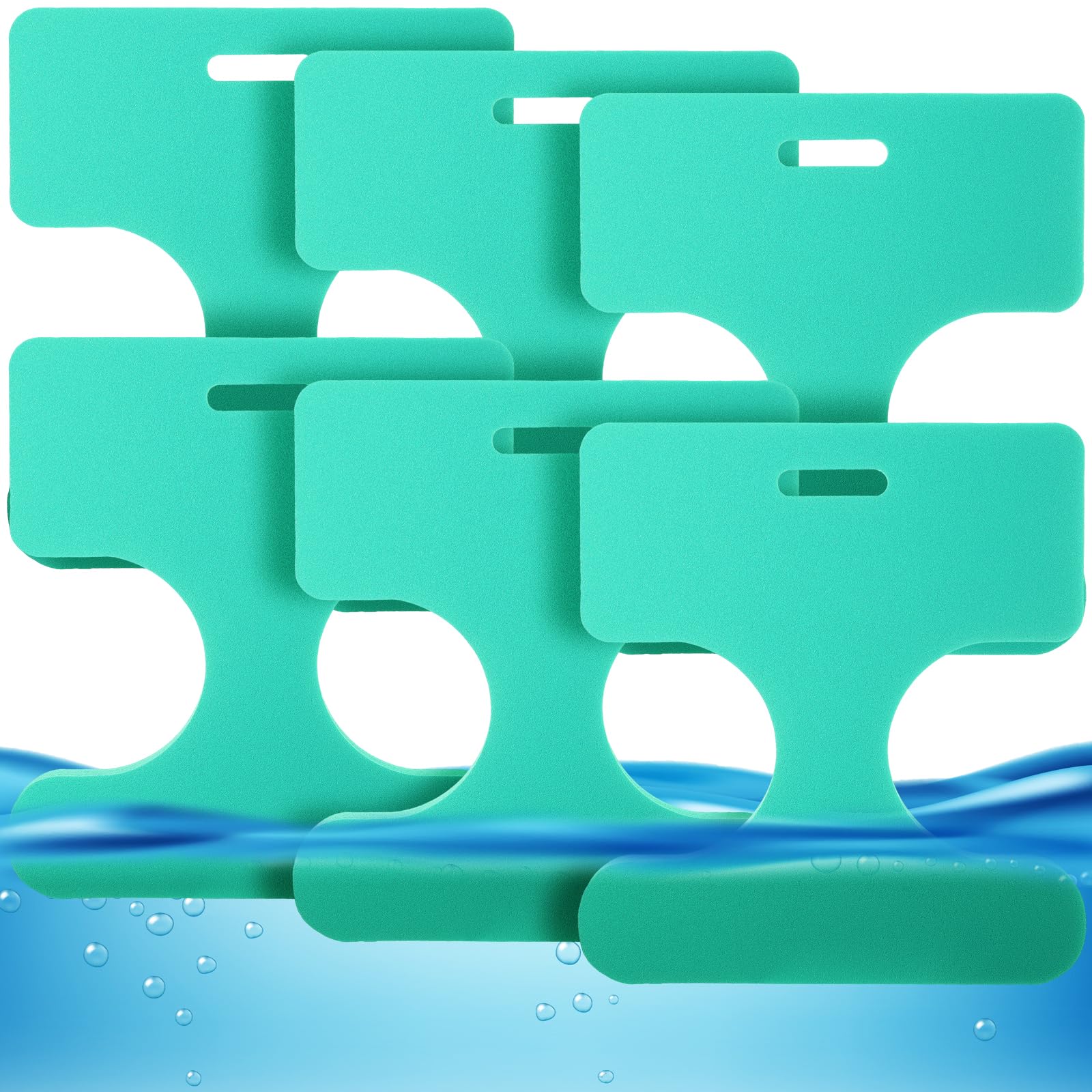6 Pcs Foam Water Saddle for Adults Boys and Girls Comfortable Pool Seat ...