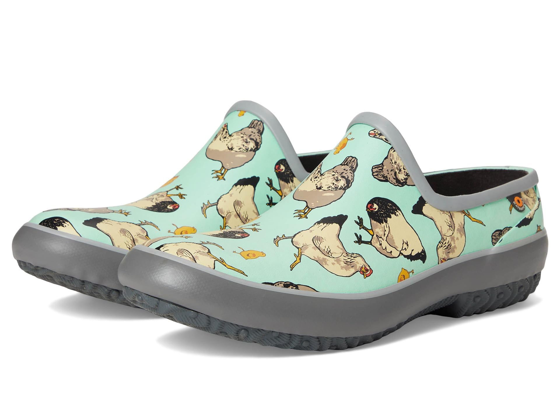 Snapklik.com : BOGS Womens Patch Clog Chickens Rain Boot
