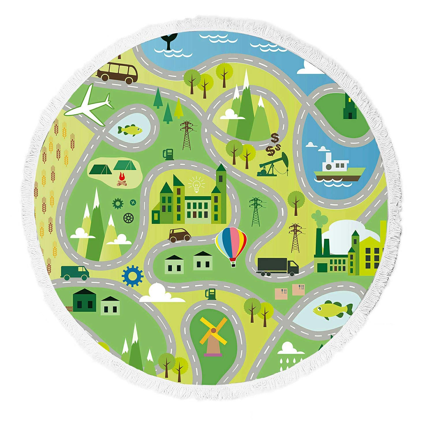 Cartoon Picnic Blanket