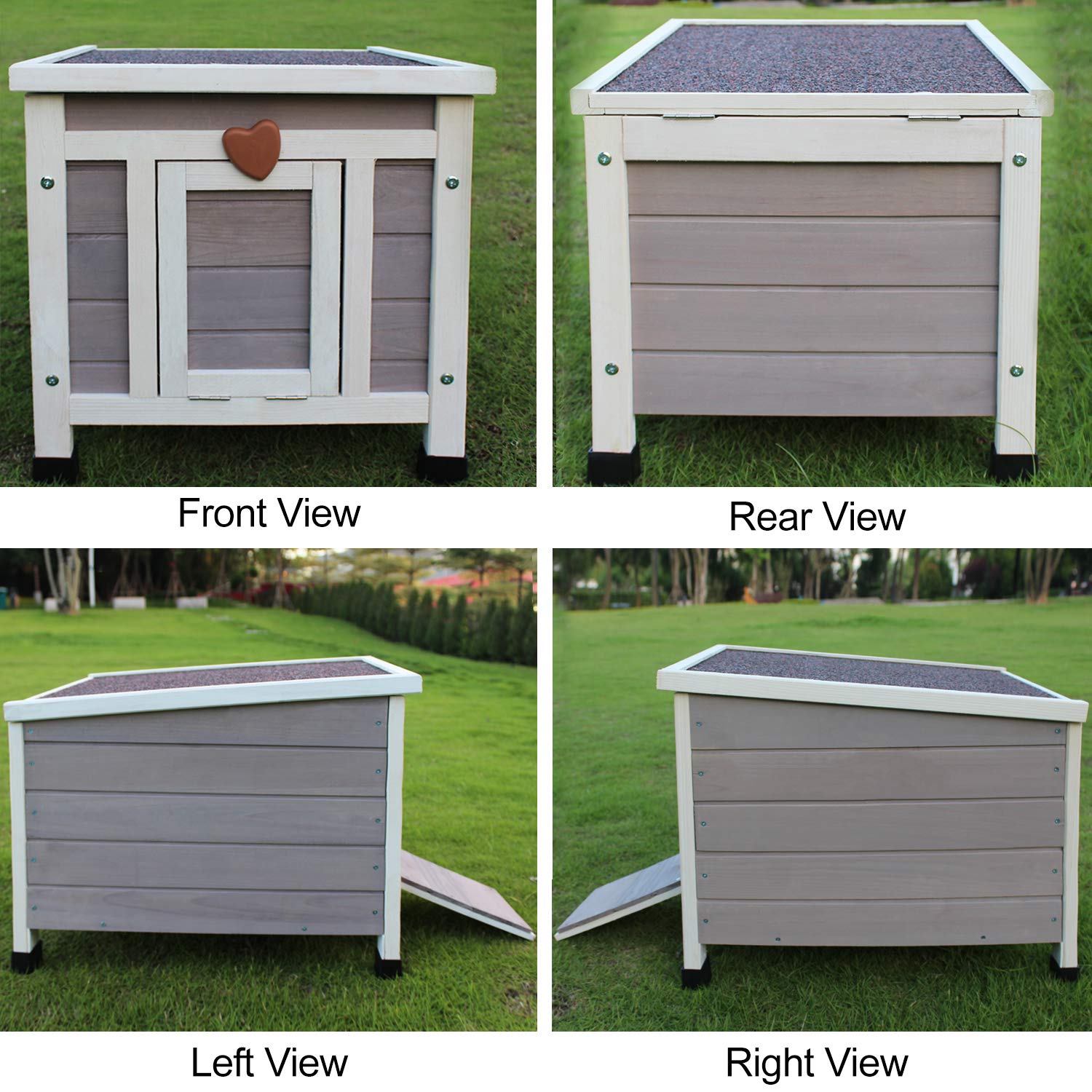 Snapklik.com : Hicaptain Cat House Outdoor, Feral Cat Shelter, Outside ...