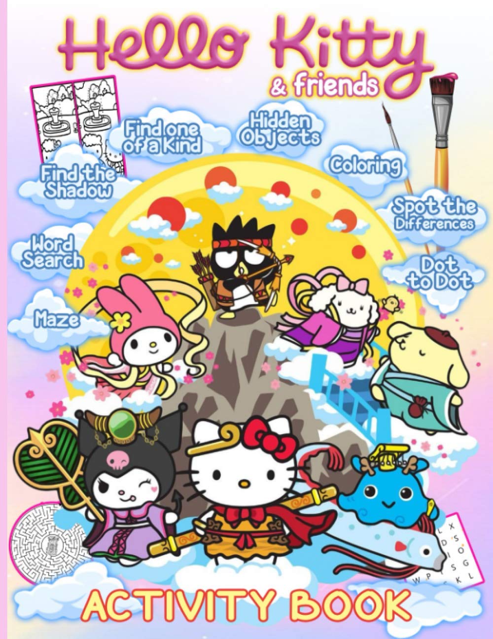 Hello Kitty And Friends Activity Book Hidden Objects Coloring One ...