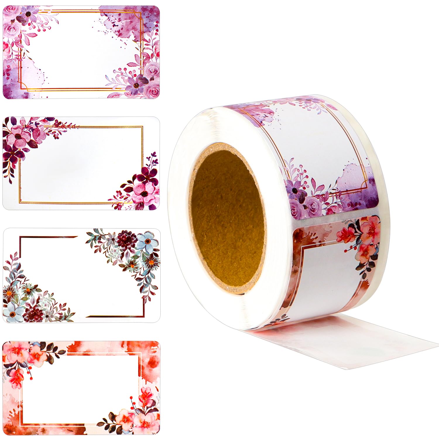 Snapklik.com : Labels For Jars 2" X 1.2" 250 Pcs Bottle Labels 4 Colors ...