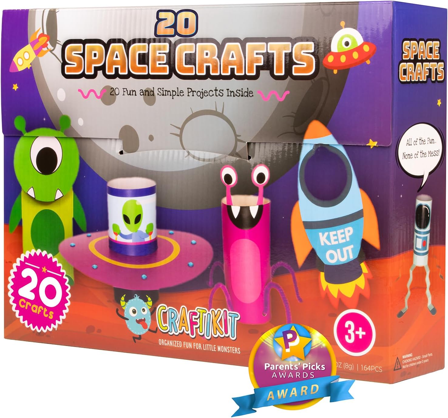 Amazon.com: Kid Made Modern - Cosmic Craft Kit - 200+ Piece Collection ...