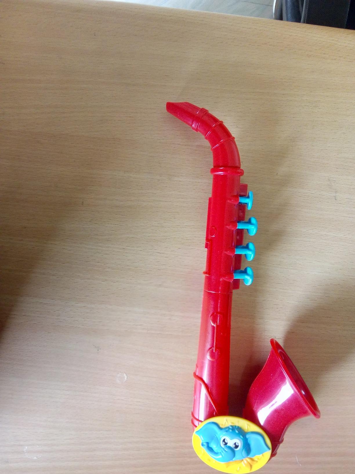 Buy Simba Toys My Music World Plastic Saxophone Elephant Version (Red ...