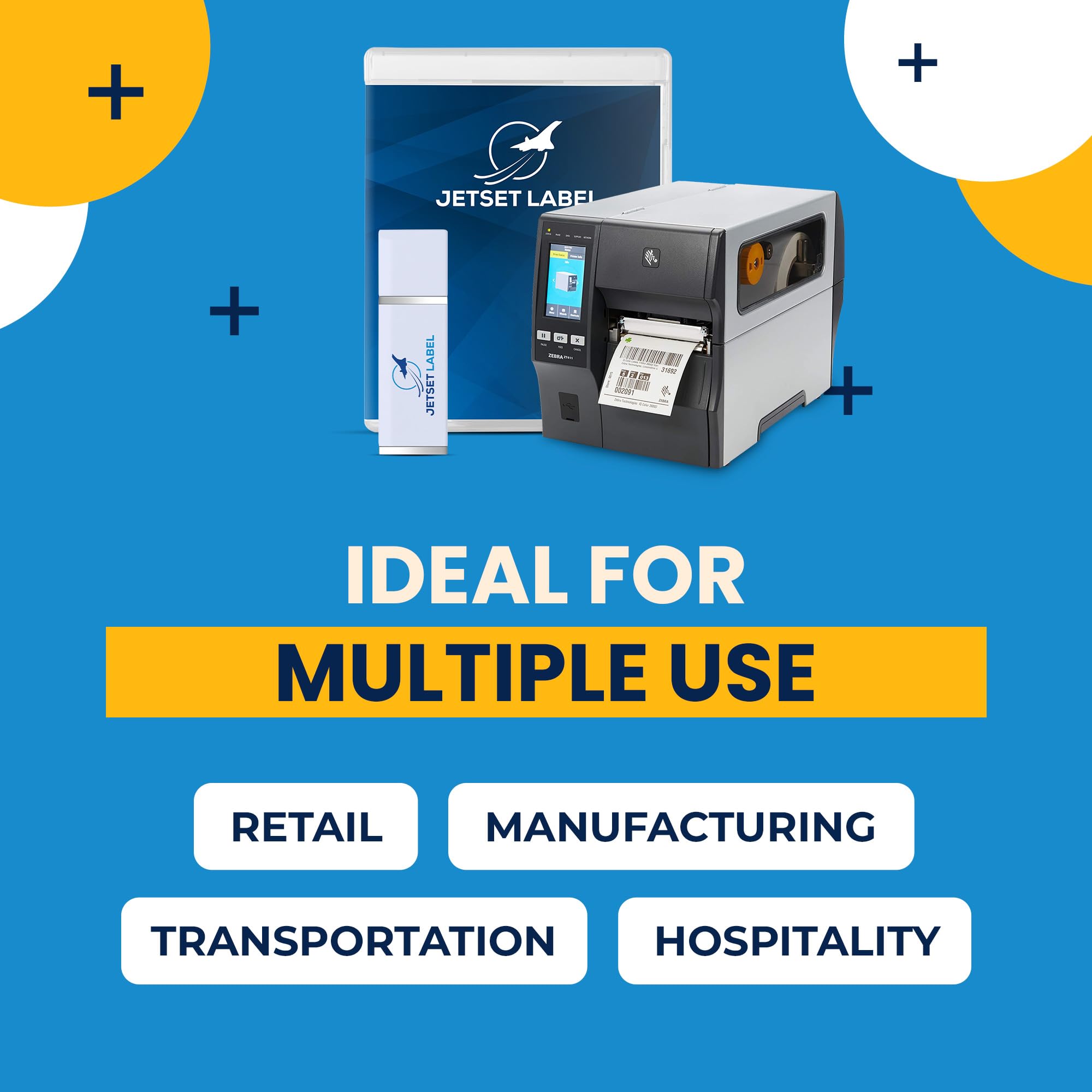 Zebra ZT411 203 DPI Thermal Transfer ZT41142-T010000Z Industrial ...