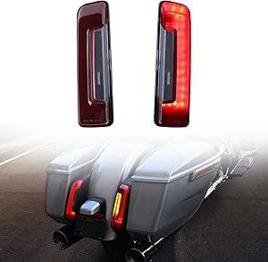 Amazon.com: LED Rear Light Fender Saddlebag Taillight for Road Glide Street Glide, 2 Colors Side ...