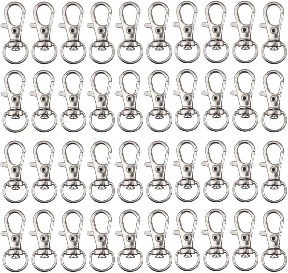 Amazon.com: 30 Pcs Metal Swivel Lanyard Snap Hook, Key Chain Swivel ...