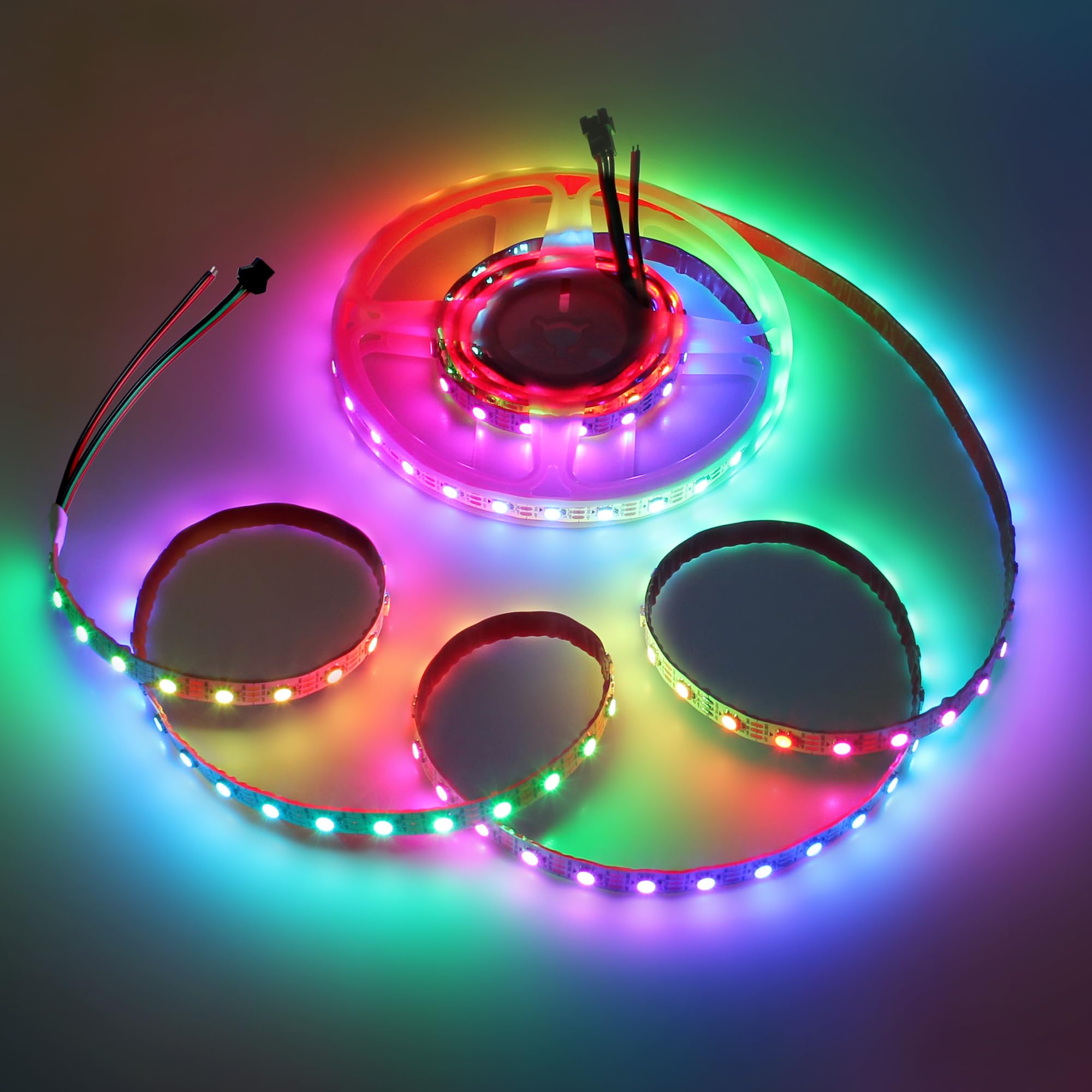 Amazon.com: ALITOVE WS2812B IC RGB Individually Addressable LED Strip ...