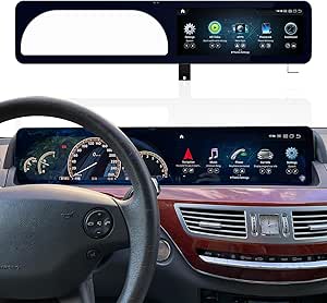 Amazon.com: YEEHUNG 12.3 "Android 13 Dual Screen Style Multimedia Blue Anti-Glare HD Pantalla ...