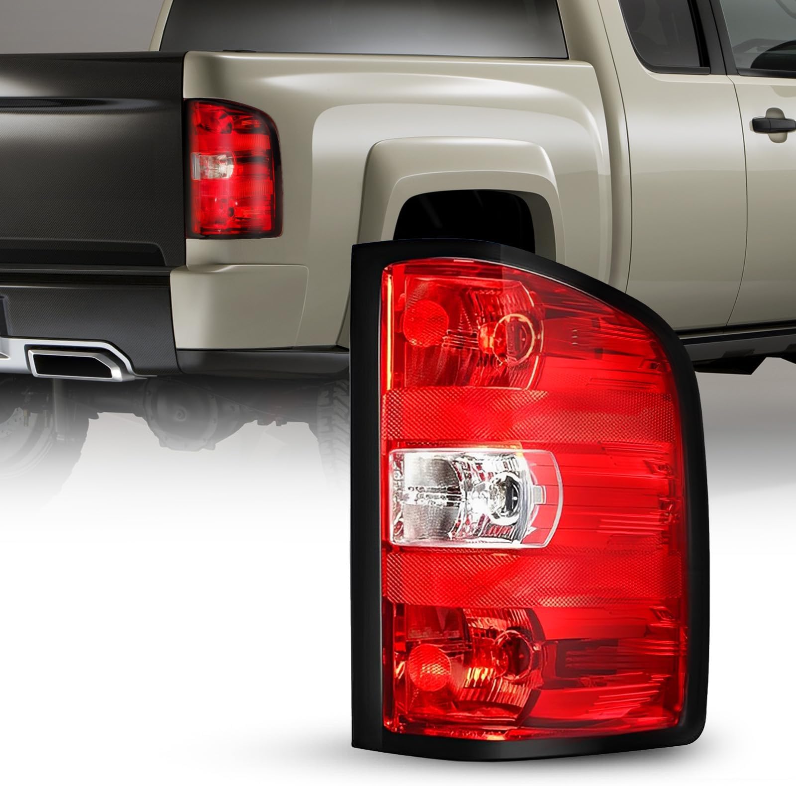 Amazon.com: ACANII - For 2007-2013 Chevy Silverado 1500 2500 3500 Rear ...