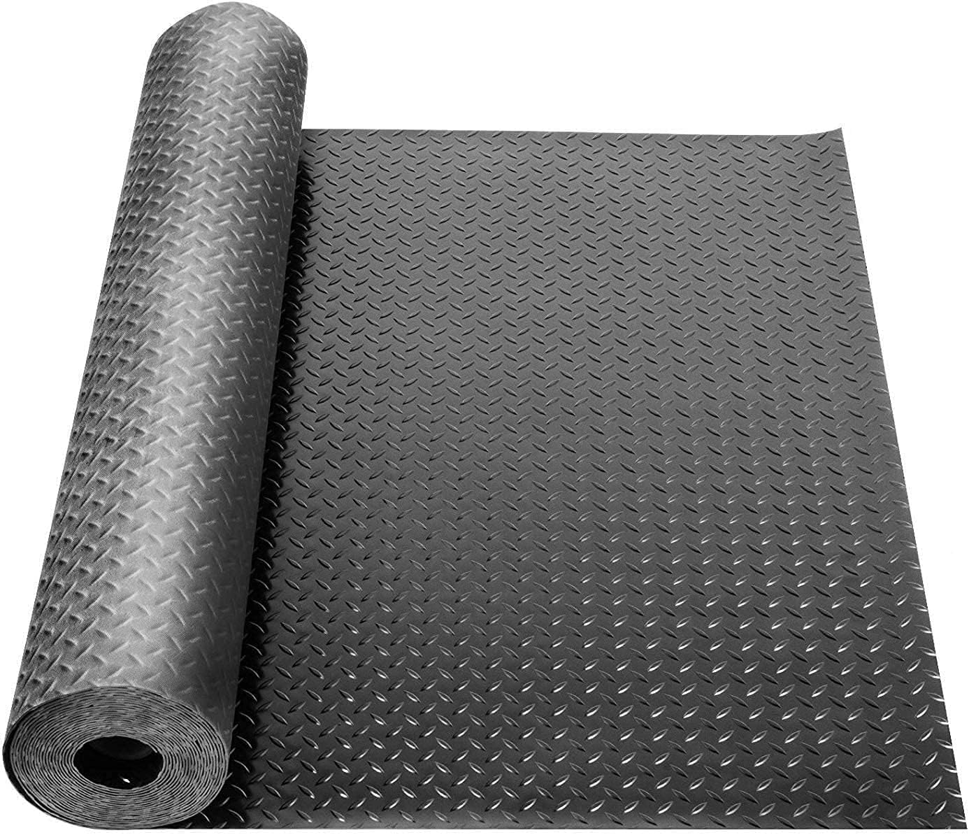 MSI Premium Black Rubber Floor Mat Roll - 3.3 x 33 ft, 4mm Thick ...