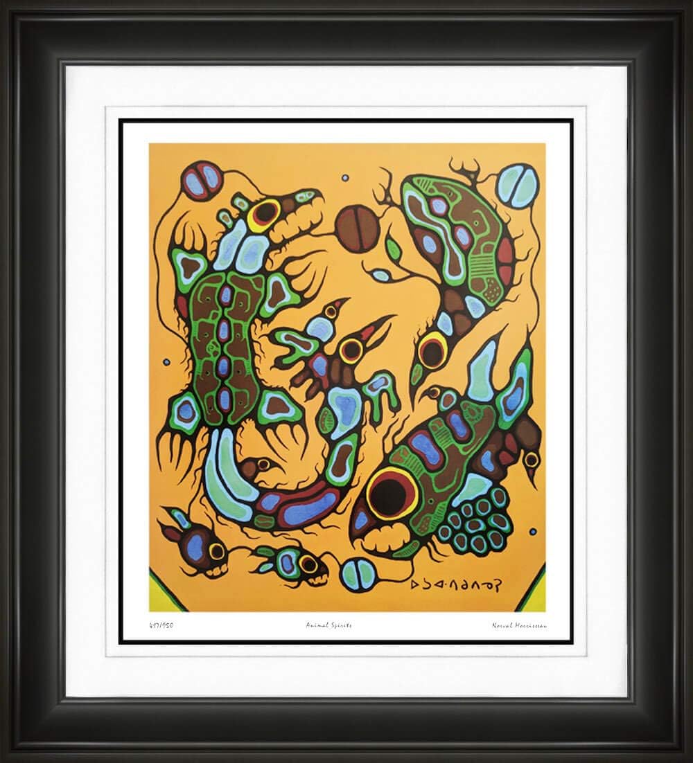 Norval Morrisseau - Animal Spirits - Limited Edition Print : Amazon.ca ...