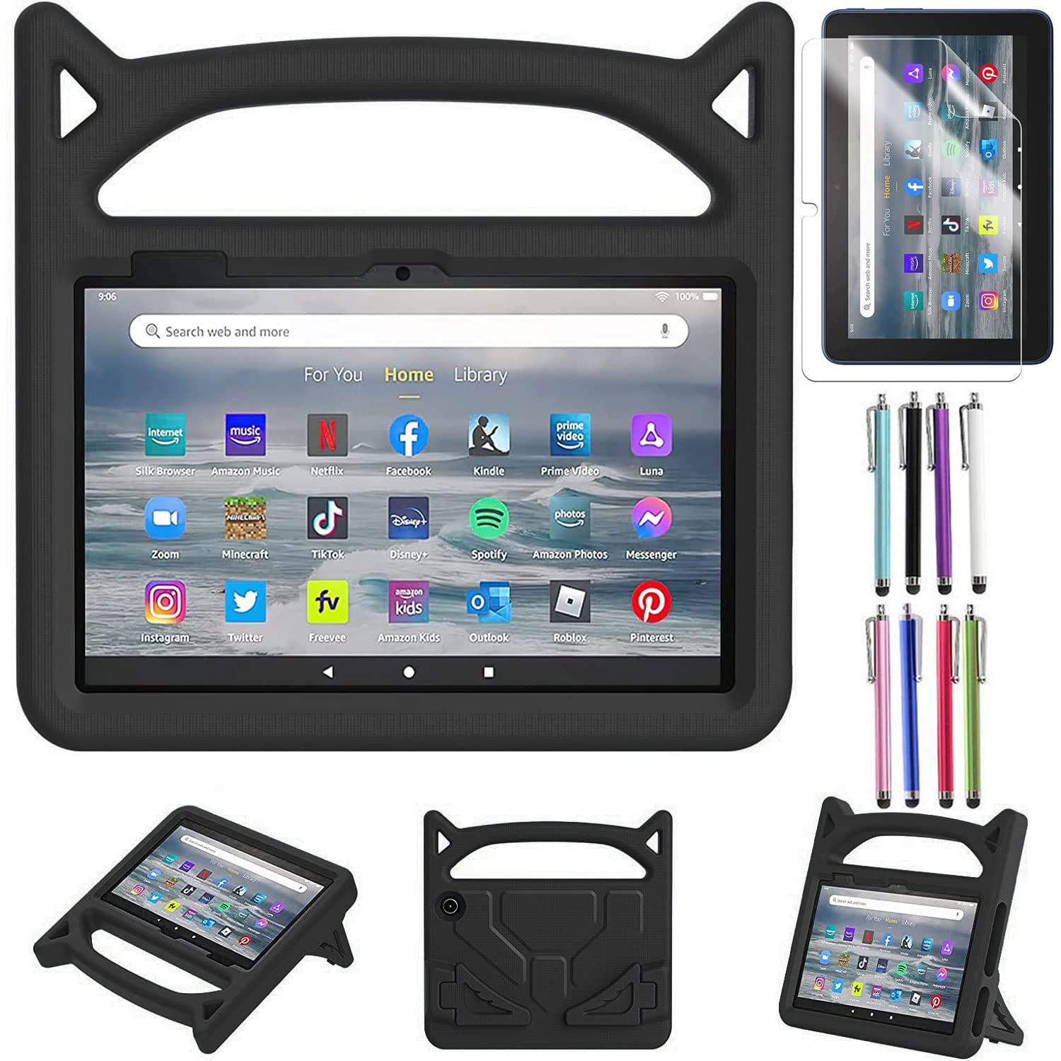 Amazon.com: Kid-Friendly Case for Fire 7 Tablet(12th Gen, 2022 ...
