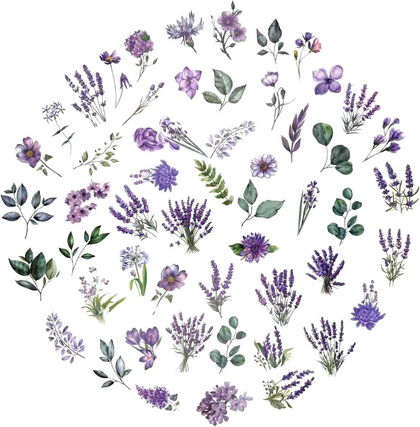 Amazon.com: Obujopal 40Pcs Purple Butterfly Stickers for Scrapbook Junk ...