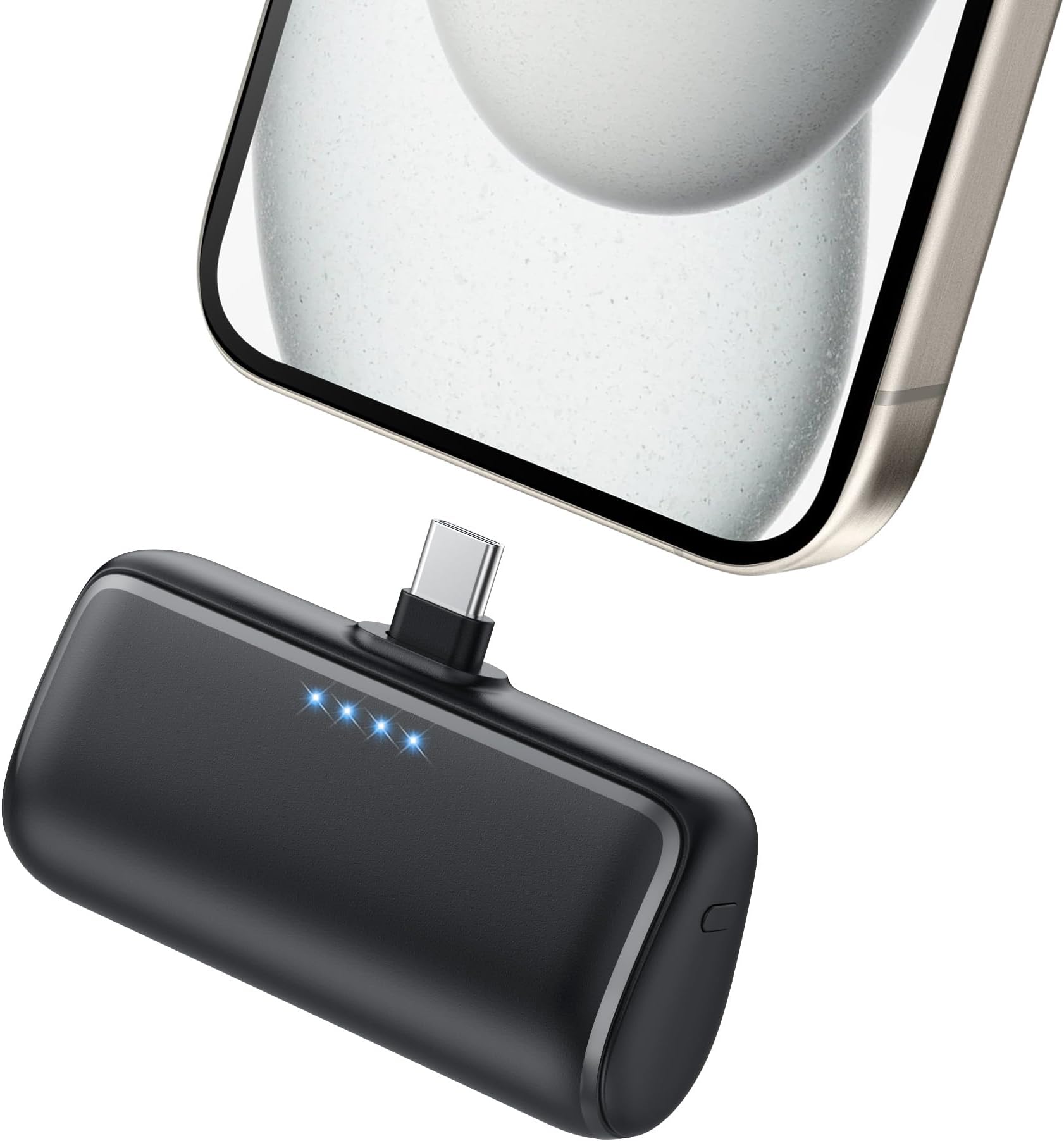 Amazon.com: Mini Portable Charger with USB-C Connector 5200mAh,Compact ...