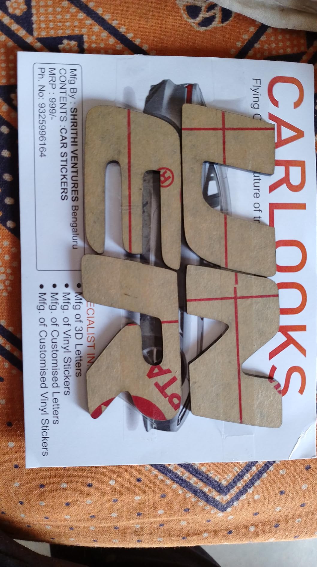 Carlooks FORTUNER 3D Letters and Sticker for car_ Black : Amazon.in ...