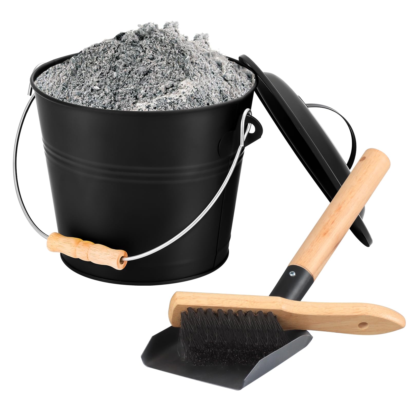 Snapklik.com : FEED GARDEN Fireplace Tools Set, 1.5 Gallon Mini Ash Bucket