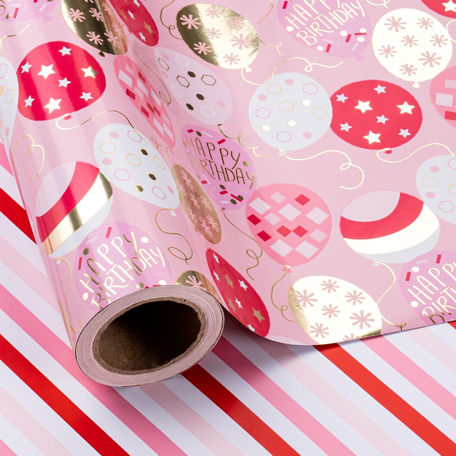Snapklik.com : WRAPAHOLIC Birthday Reversible Wrapping Paper - Mini ...