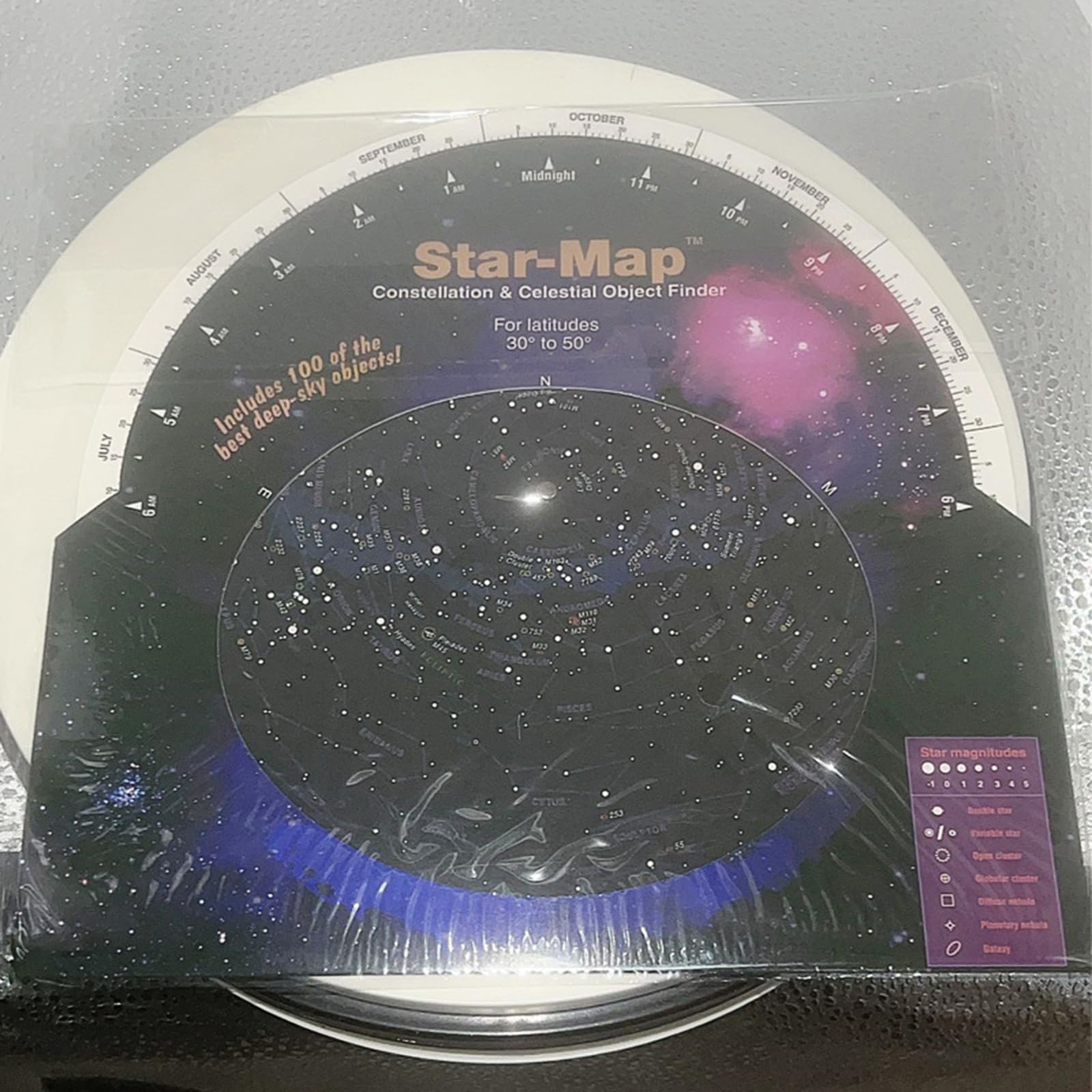 Star Charts Astronomy Poster Rotating Star Chart Map - Portable ...