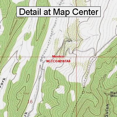 Amazon.com : USGS Topographic Quadrangle Map - Meeker, Colorado (Folded ...