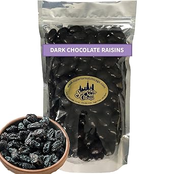 Amazon.com : Dark Chocolate Covered Raisins – Fruity Raisins covered in ...