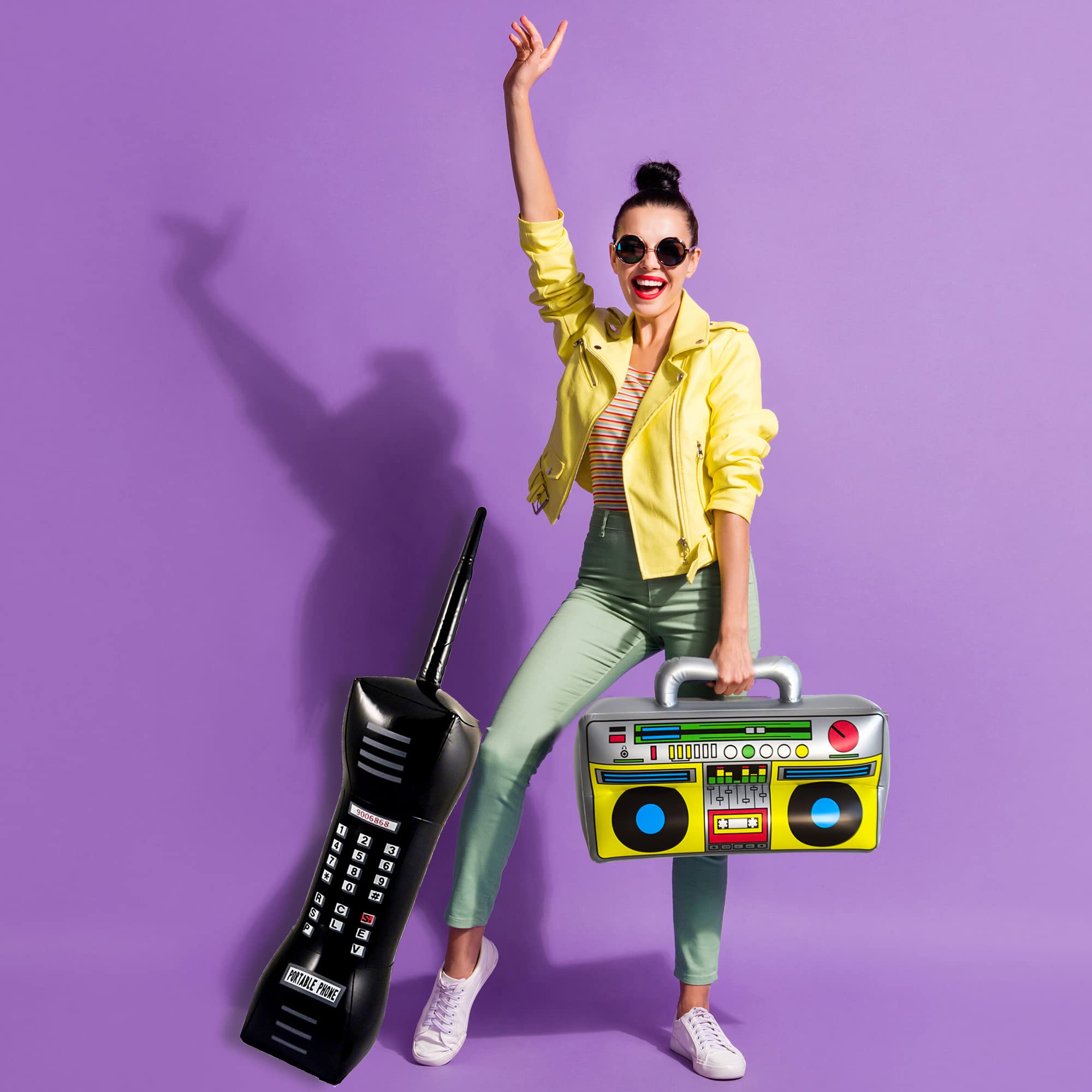Snapklik.com : 26 Pack Inflatable Radio Boombox Mobile Phone Microphone ...