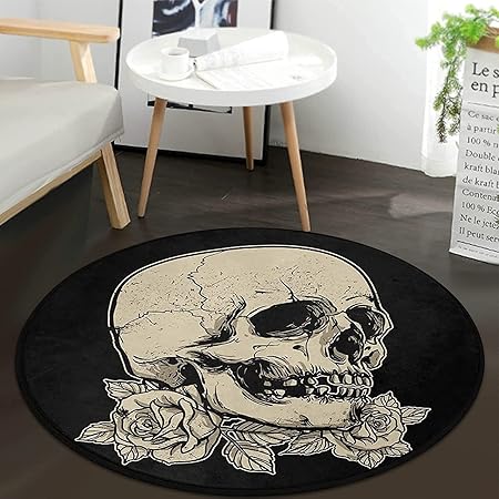 Amazon.com: ALALAL Smoke Sugar Skull Area Rug, Rug for Living Room Soft ...