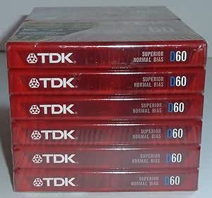 Amazon.com: Lot of 12 TDK D60 Audio Cassette Tapes Superior Normal Bias : Electronics