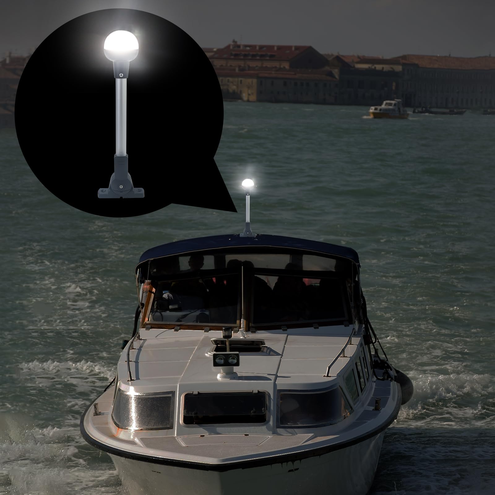 Snapklik.com : CLGMarine Bimini Light For Pontoon Boat - All Round LED ...