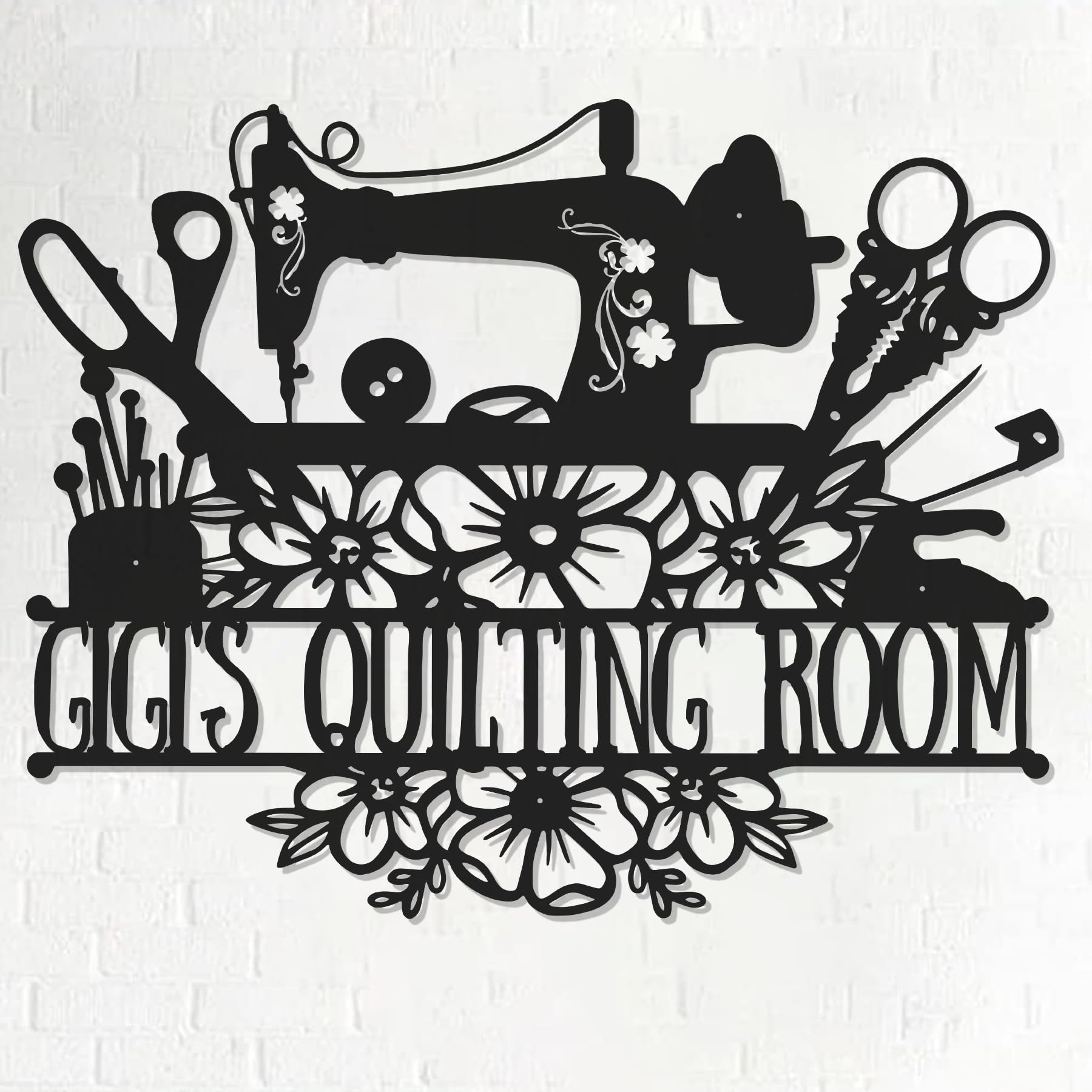 Amazon.com: Personalized Quilting Room Sign, Gigi's Quilting Rom ...