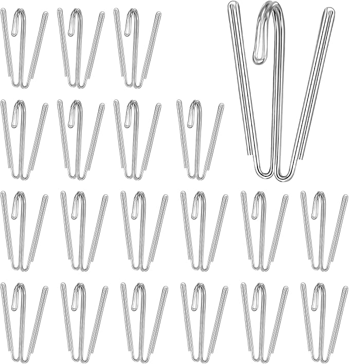 Amazon.com: 20 Pack Pinch Pleat Curtain Hooks Metal Curtain Hooks ...