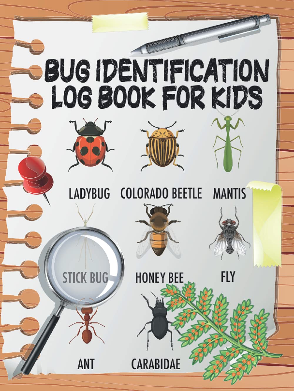 Bug Identification Log Book for Kids: Bug Activity Journal, Insect ...