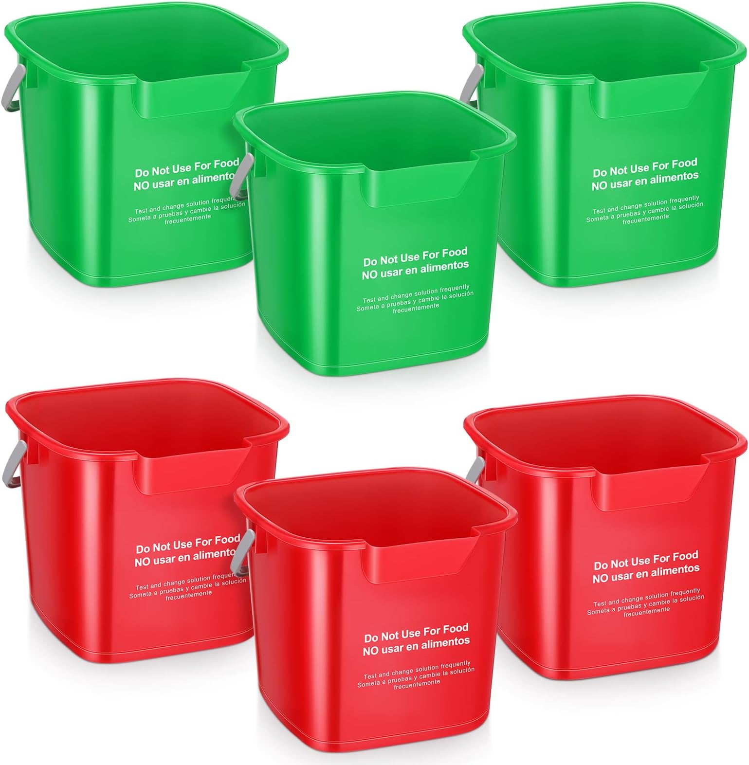 Amazon.com: Small Green Detergent Bucket - 3 Quart Cleaning Pail - Set ...