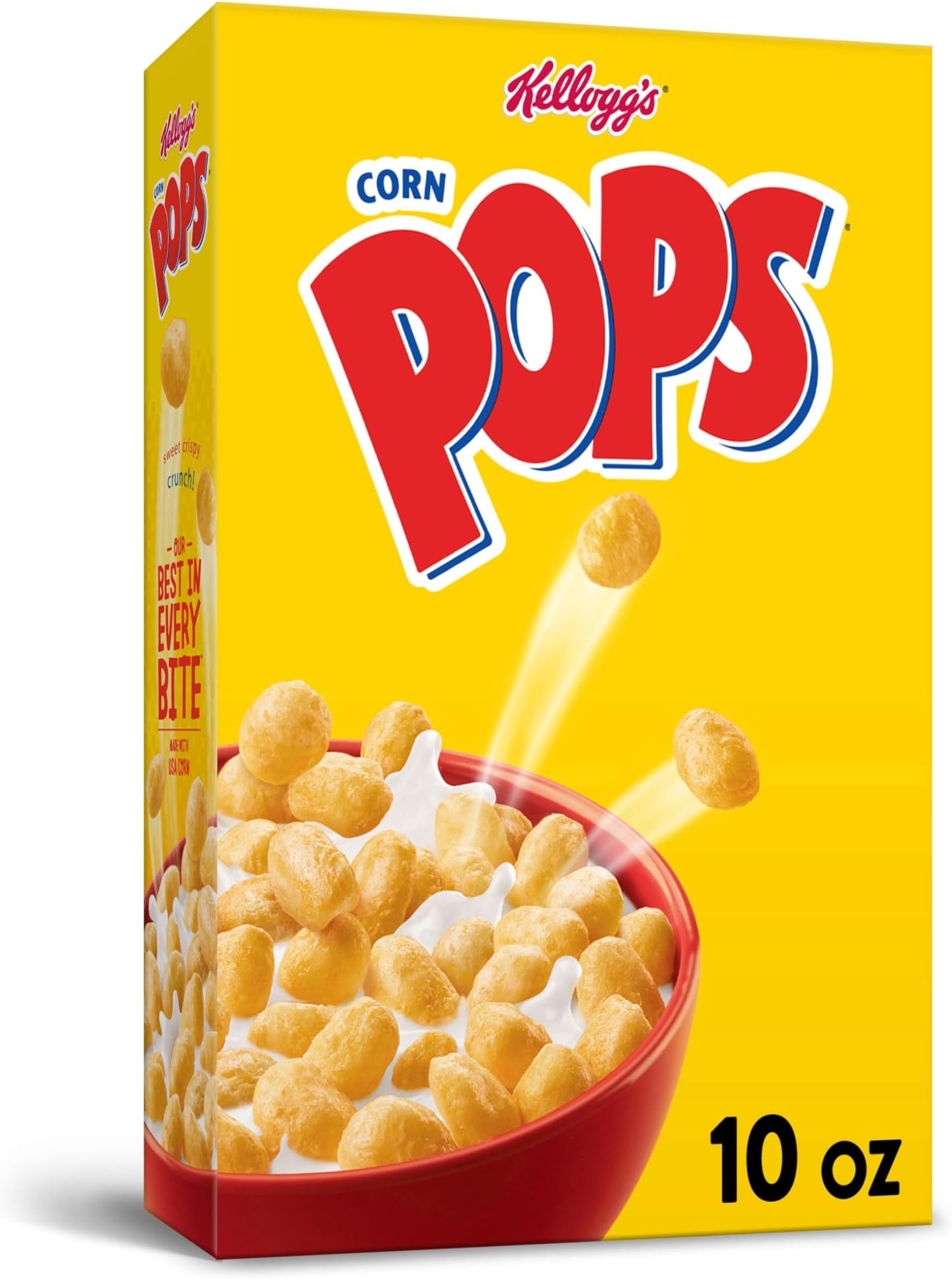 Amazon.com: Corn Pops Breakfast Cereal, 8 Vitamins and Minerals, Kids ...