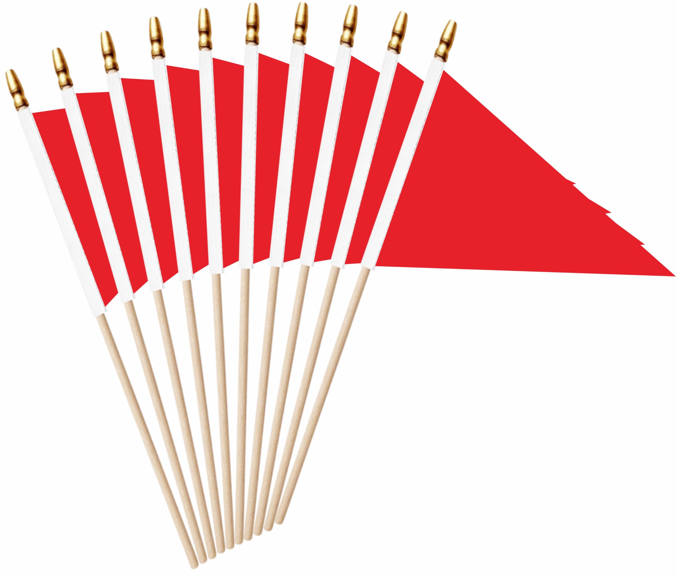 Amazon.com : LUSEOAN 20 Pack Red Mini Pennant Wood Stick Sublimation ...